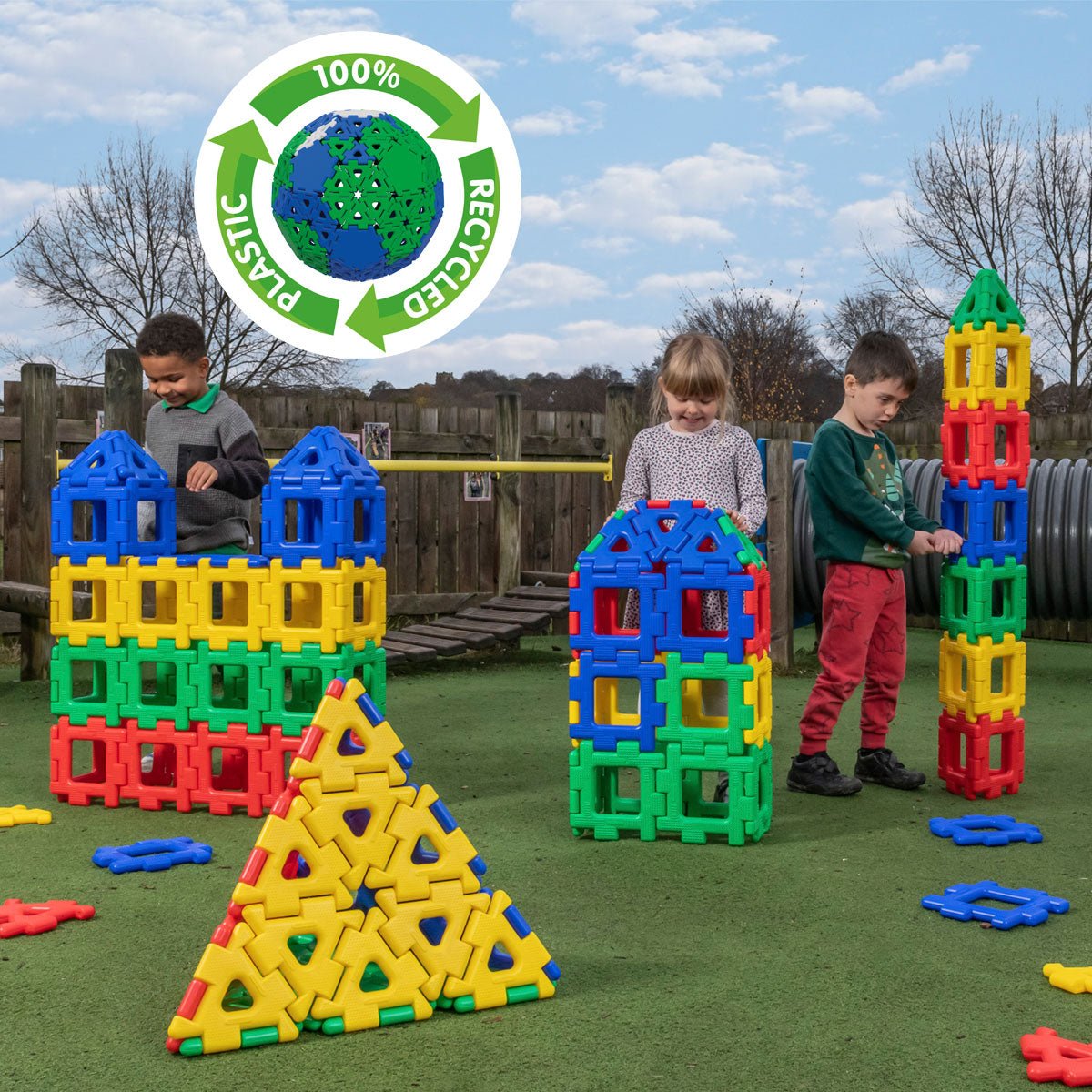Giant Polydron Super Value Set (160st) – Playlaan