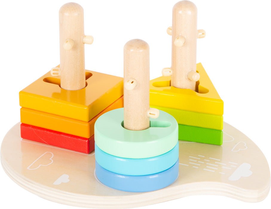 Small Foot - Shapes and Colours Motor Skills Shape-Fitting Game – Playlaan